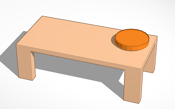 3D design table - Tinkercad