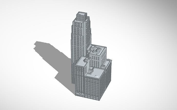 3D design MMC .2rv Grand Circus Detroit Block - Tinkercad