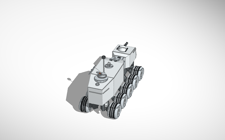 3D design star wars Juggernaut turbo tank - Tinkercad