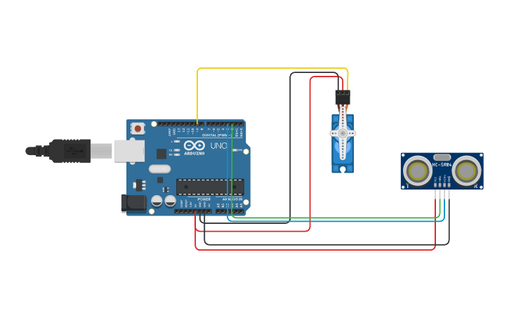 Circuit Design Smart Bin Project Tinkercad