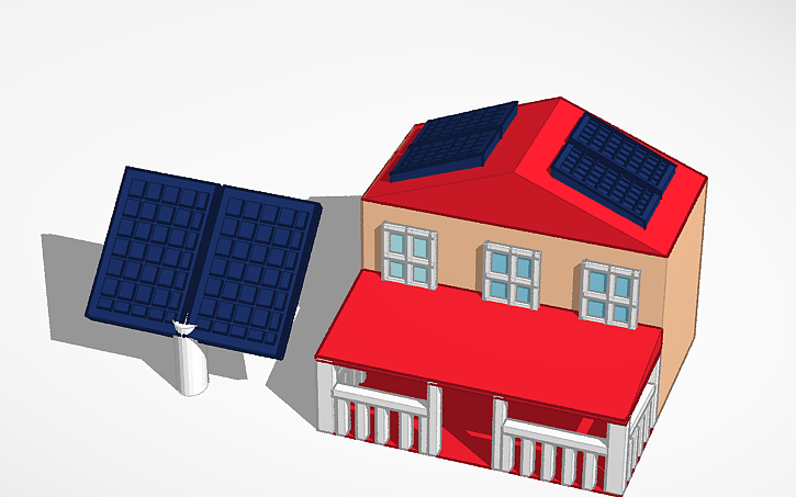 3D design Energia solar - Tinkercad