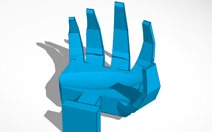 3D design hand - Tinkercad