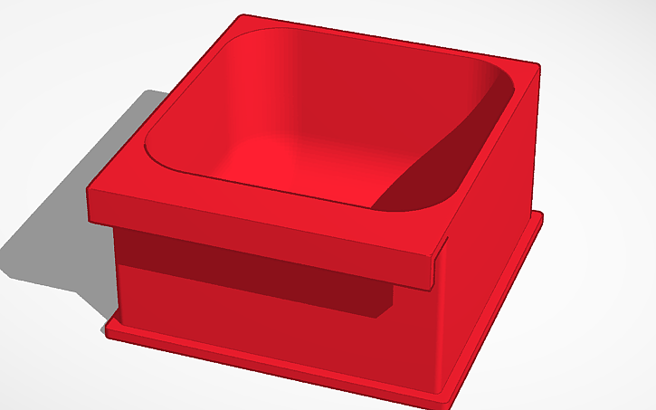 3D design geeknson gaming table - square bin - Tinkercad