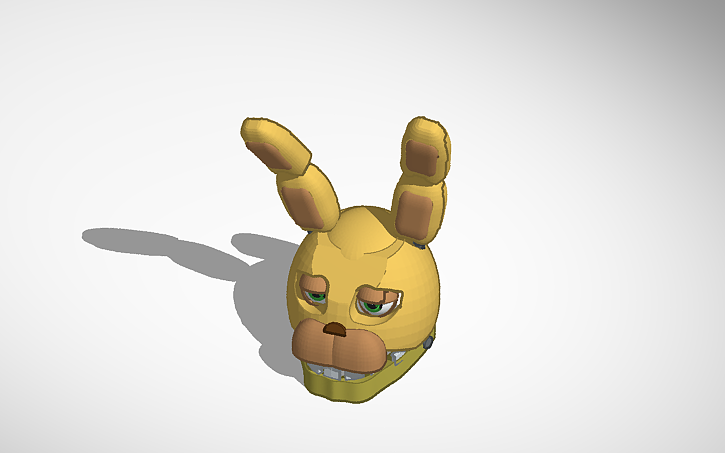 3D design Springlock Mask: Tinktober day 7 - Tinkercad