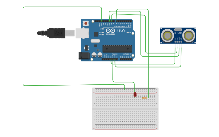 Circuit design Smart light system - Tinkercad