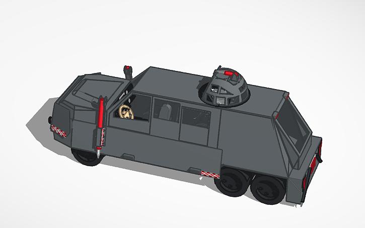 3D design TIV 2 (Tornado Intercept Vehicle 2) UNGROUPED - Tinkercad