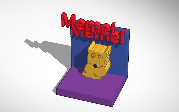 3D design Assignment 4 - Doge - Tinkercad