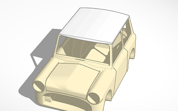 3D design 1969 Mini Cooper (Body) - Tinkercad