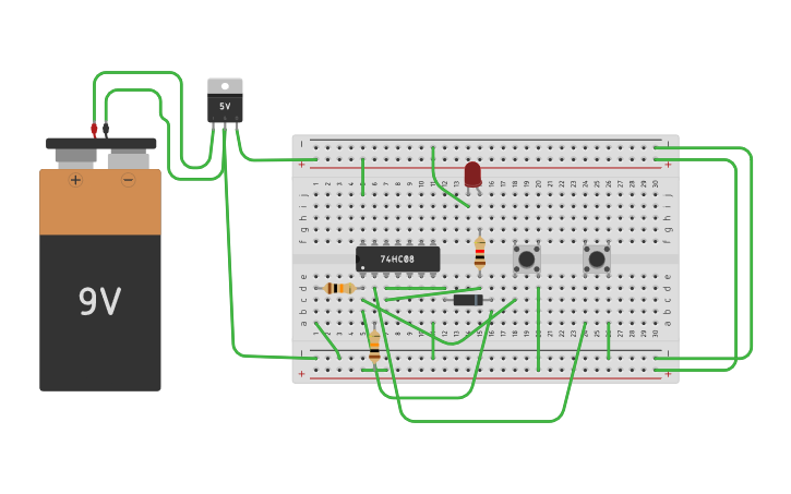 Circuit design Digital Lock Diagram - Tinkercad