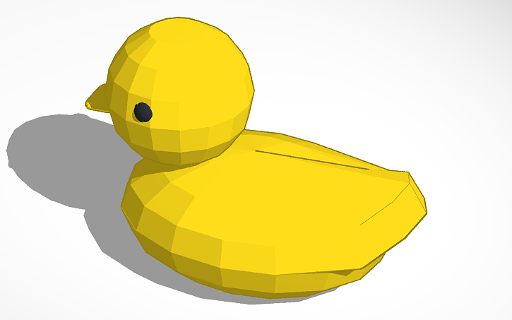 3D design duck - Tinkercad
