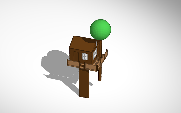 3D design treehouse - Tinkercad