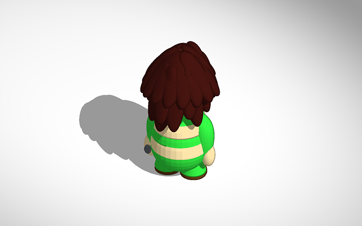 3D design undertale chara - Tinkercad