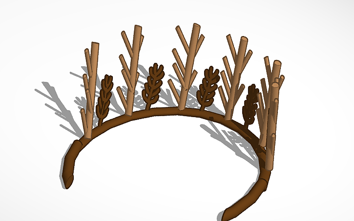 3D design Elven crown - Tinkercad