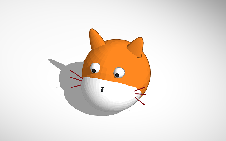 3D design Scratch Cat Head - Tinkercad