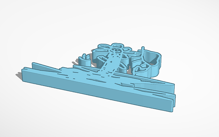 3D design happy cute flower - Tinkercad