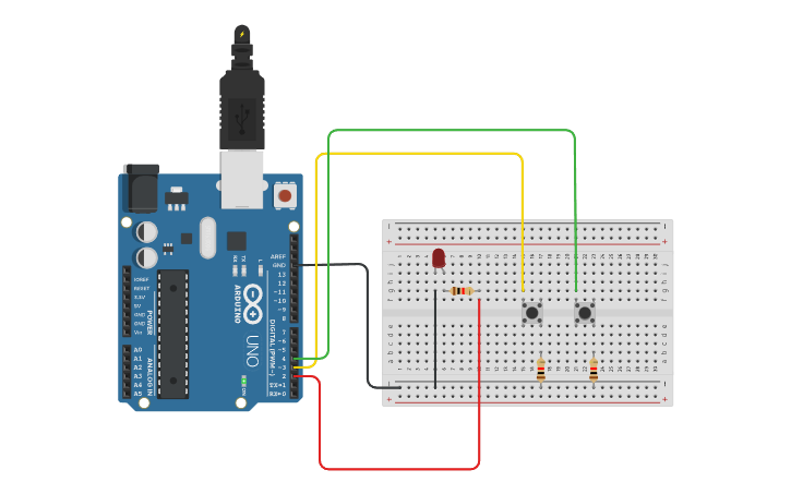 Circuit design Ekpreeya-LED4SW-28-11-23 - Tinkercad