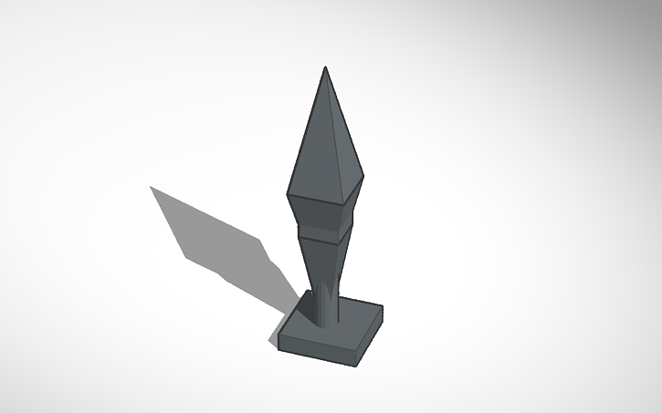 3D design The_Sky_Tower_New Zealand_Uenuku - Tinkercad