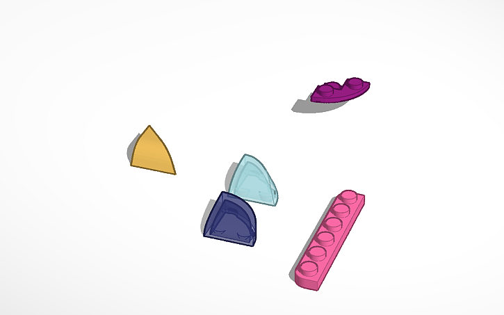 3D design Lego plates - Tinkercad