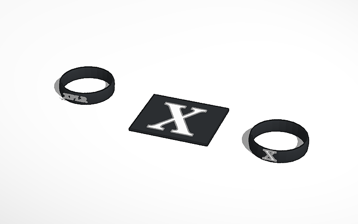 3D design sam and colby xplr sticker and bracelet - Tinkercad