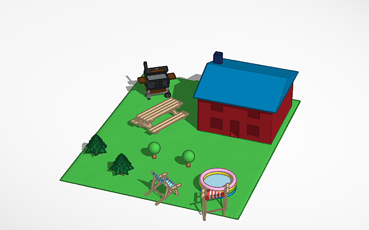 3D design Copy of Backyard - Tinkercad