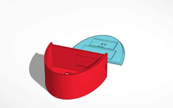 3D design DS3231+tft 128*160+Arduino nano - Tinkercad