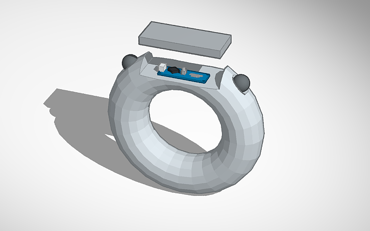 3D design ALS Smart Ring - Tinkercad