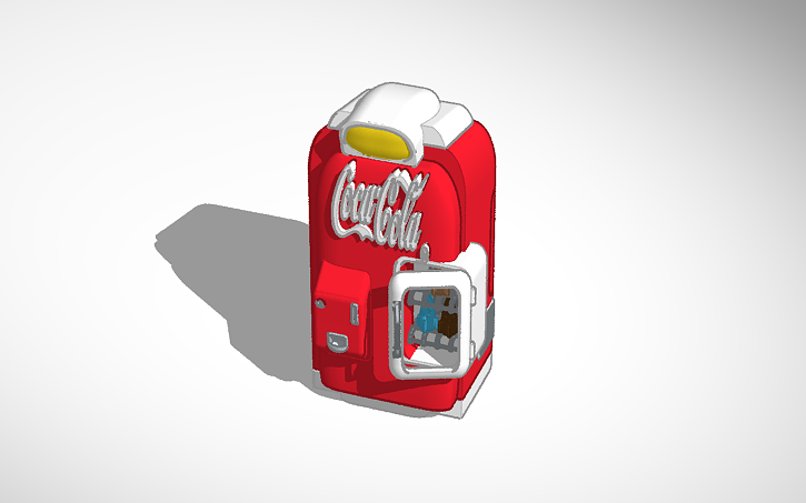 3D design Coca Cola Vending Machine - Tinkercad