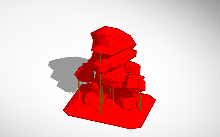 3D design SM64 Mario - Tinkercad