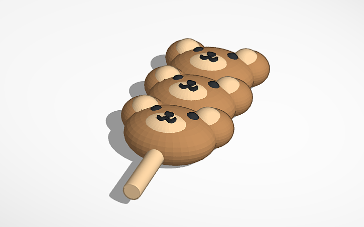 3D design Bear dango - Tinkercad