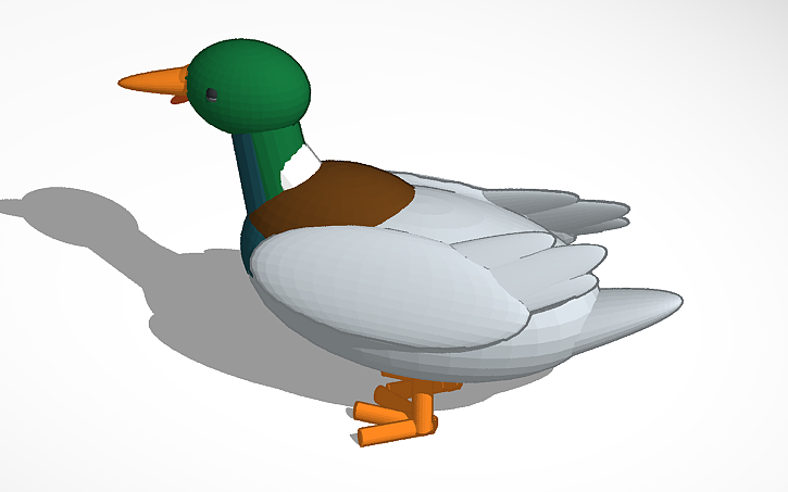 3D design duck - Tinkercad