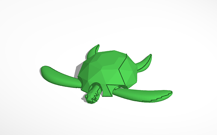 3D design Articulated Turtle - Tinkercad