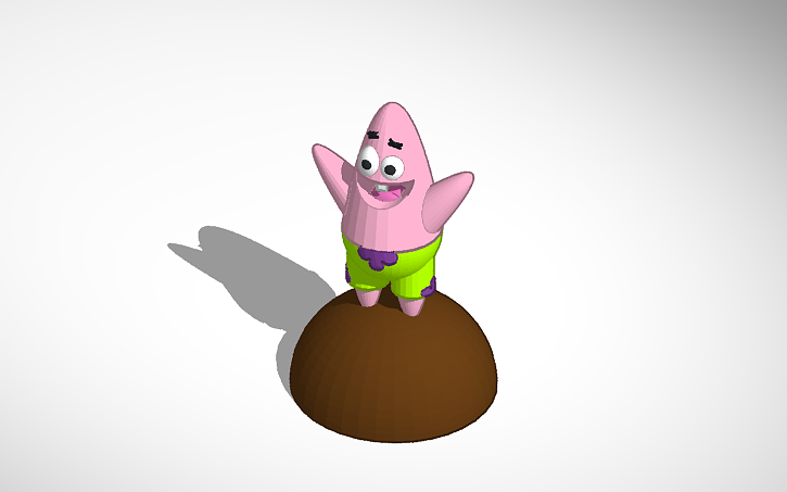3D design Patrick star - Tinkercad