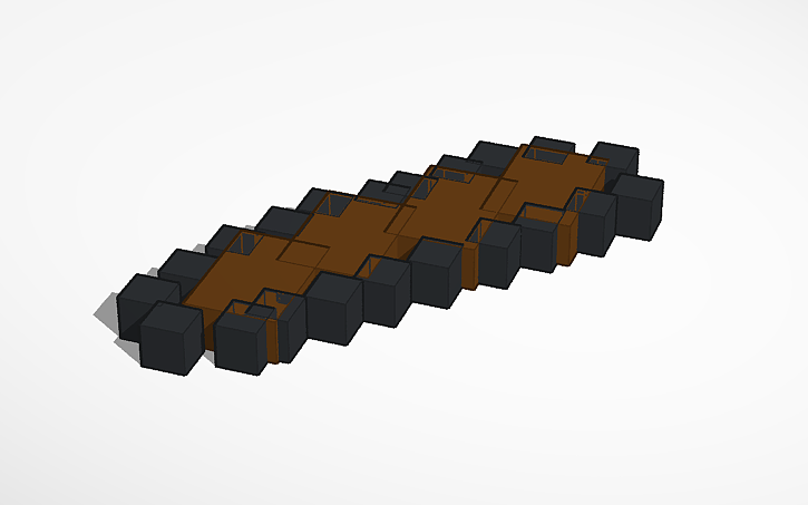 3D design Minecraft Stick - Tinkercad