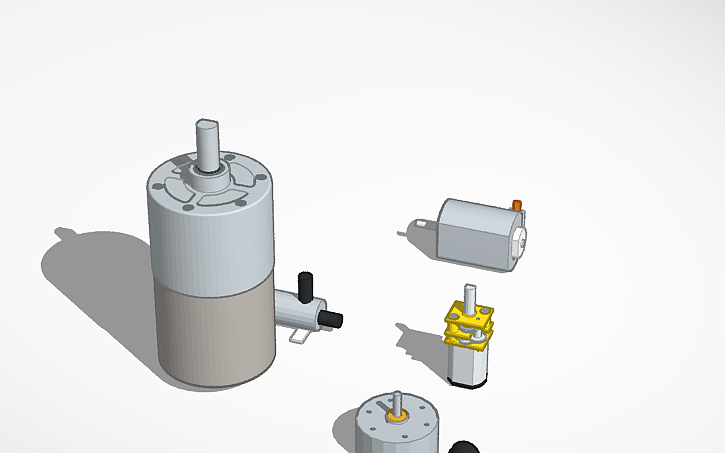 3D design Dc pump - Tinkercad