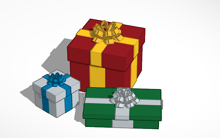 3D design Gift Boxes - Tinkercad