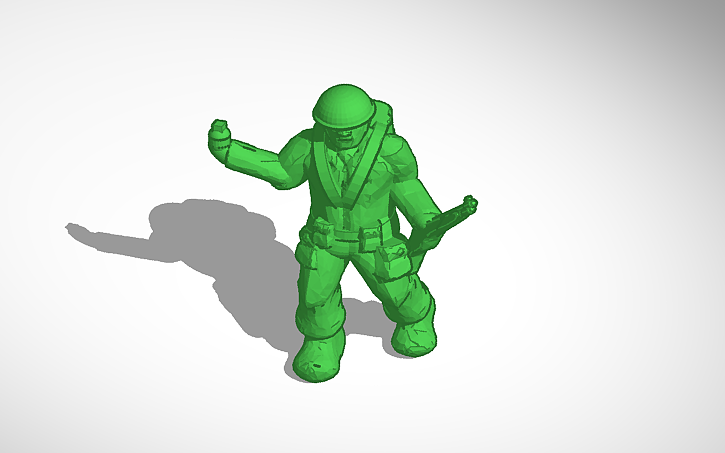 3D design Army guy (grenadier) - Tinkercad