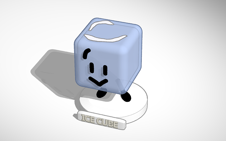 3D design Ice Cube (BFDI/BFB/TPOT) 2020 Remake - Tinkercad
