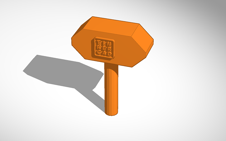 3D design Hammer - Tinkercad