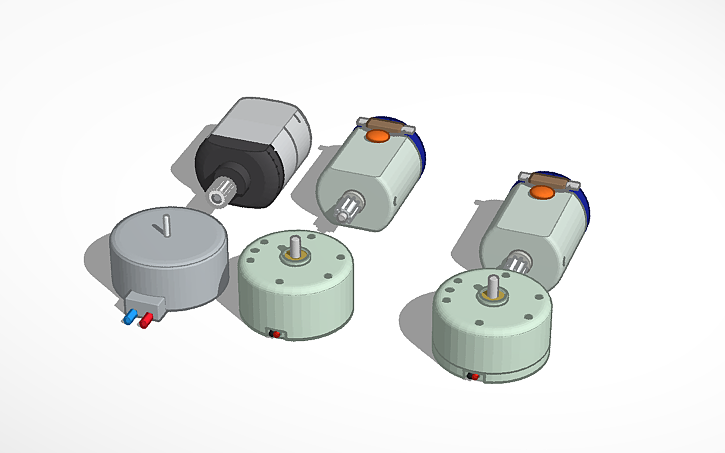 3D design DC Motors - Tinkercad