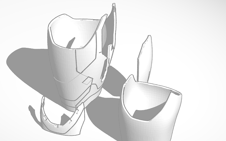 3D design Iron Man MK42 Forearm #Cosplay - Tinkercad
