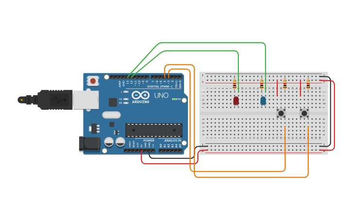 Circuit design HW8 Task 5 - Tinkercad
