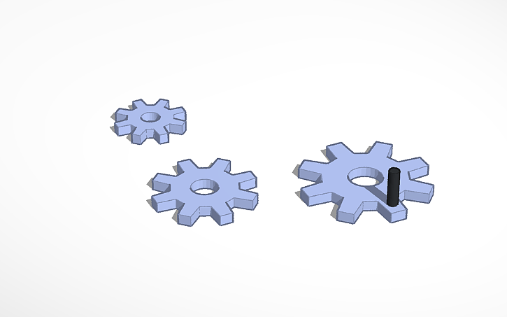 3D design gear part gear - Tinkercad