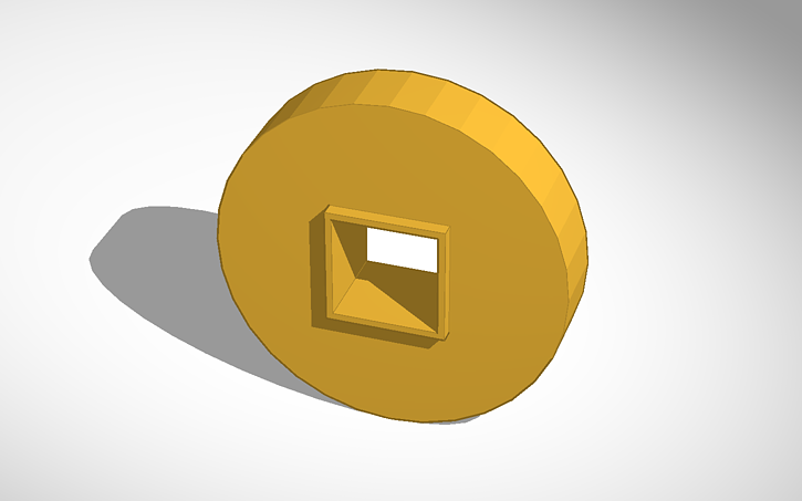 3D design coin - Tinkercad