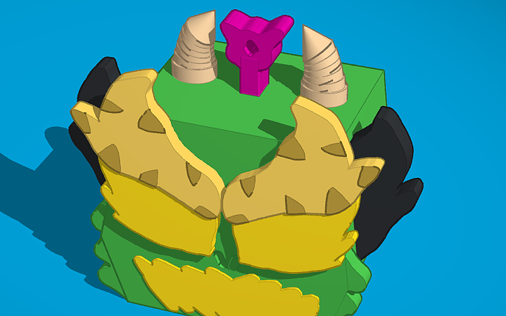 3D design dragon from blox fruits (west) - Tinkercad