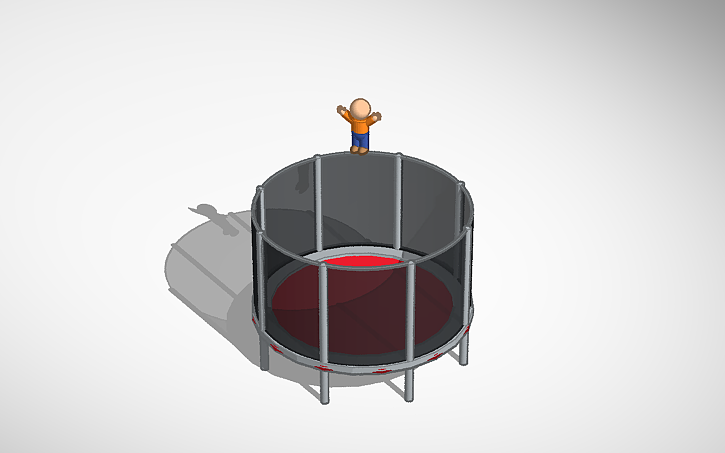 3D design trampoline - Tinkercad