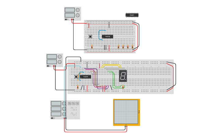 Circuit design sem 7 clase 2 - Tinkercad