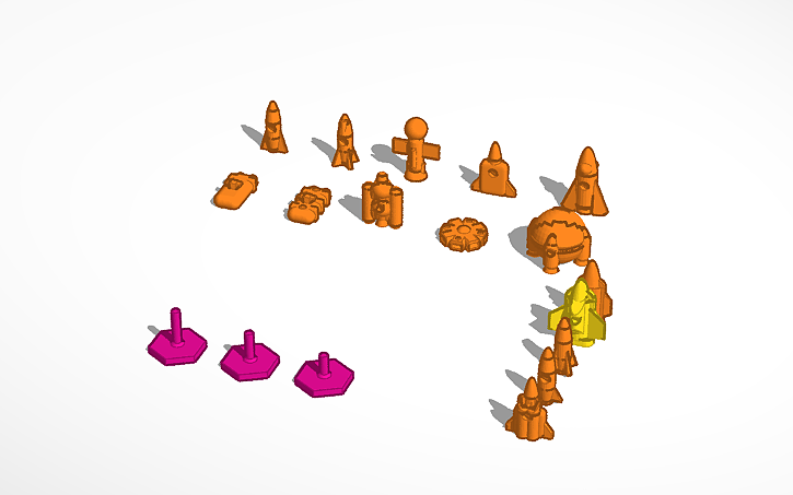 3D design Triplanetary Spaceships - Tinkercad