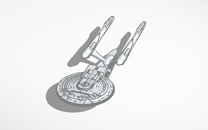 3D design USS Venture Star NCC 0X01 - Tinkercad