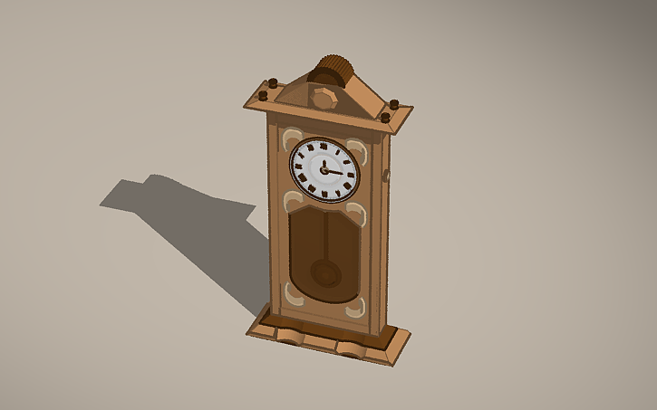 3D design clock - Tinkercad