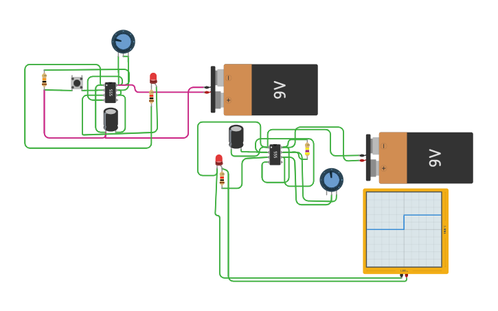 Circuit design 555 timer clock circuit - Tinkercad